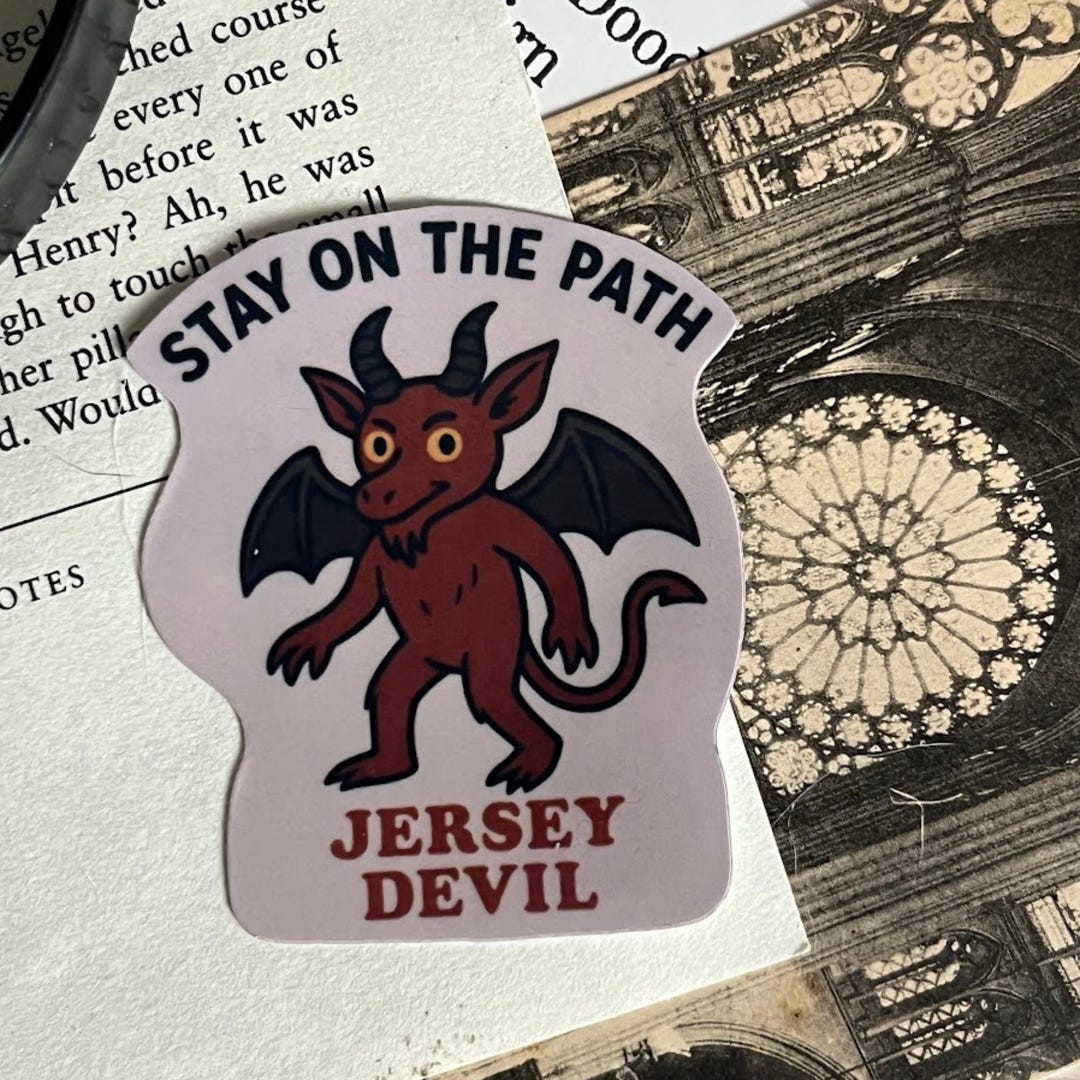 Jersey Devil Sticker Glossy or Glow in the Dark Vinyl Cryptid Sticker ...