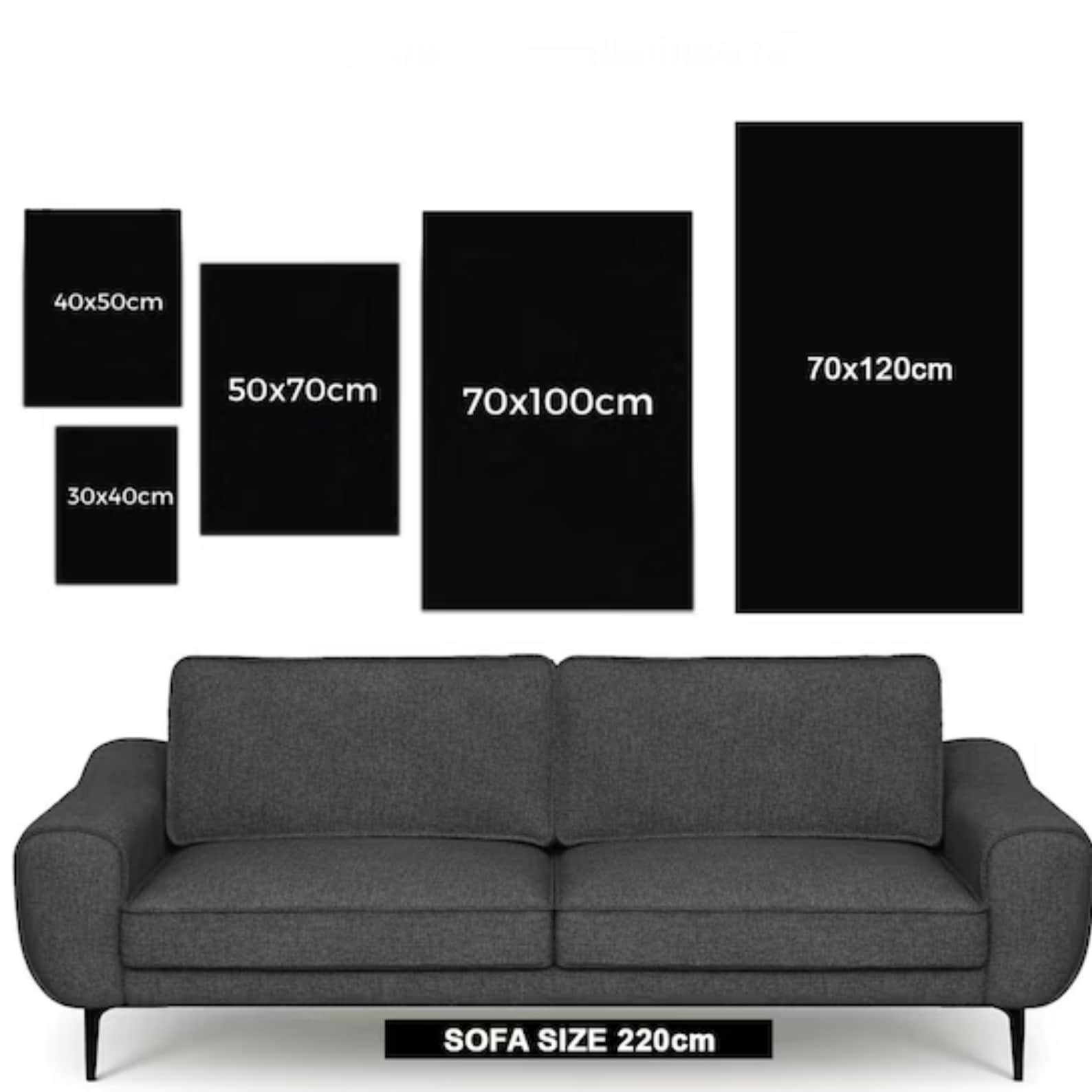 Set of 2 Canvas, Minimalistic Royal Horses Black and White Abstract ...