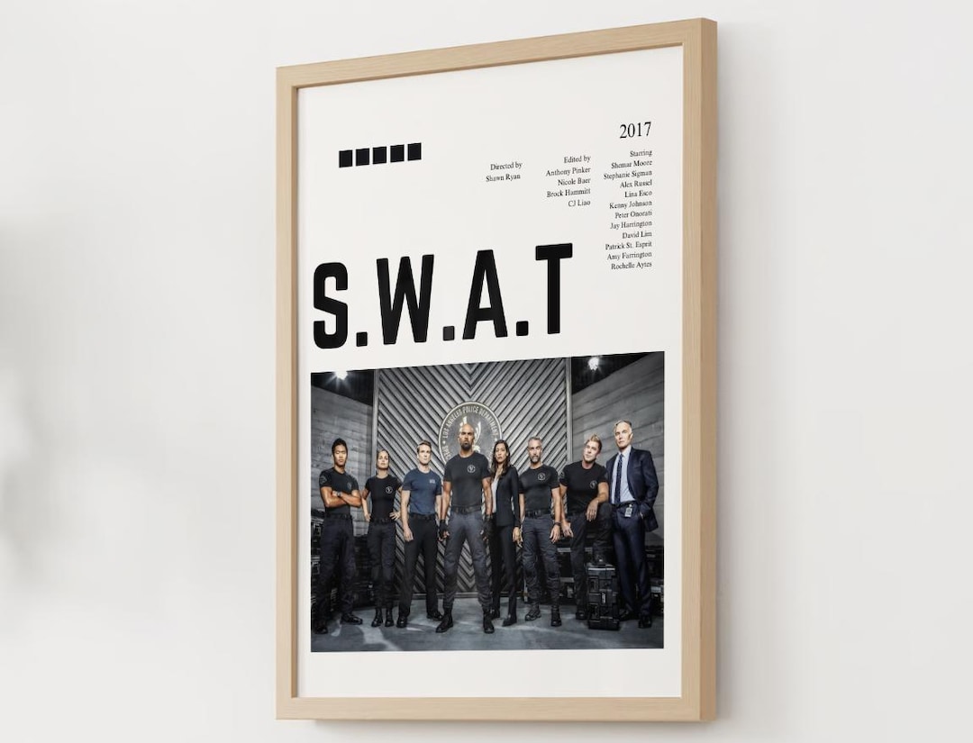 S.W.A.T Minimal Poster | Swat Poster | Movie Poster | Movie Wall Art ...