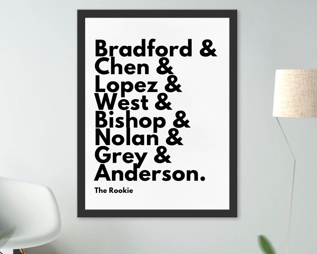 The Rookie Movie Minimal Poster | the Rookie Poster | Tim Bradford ...