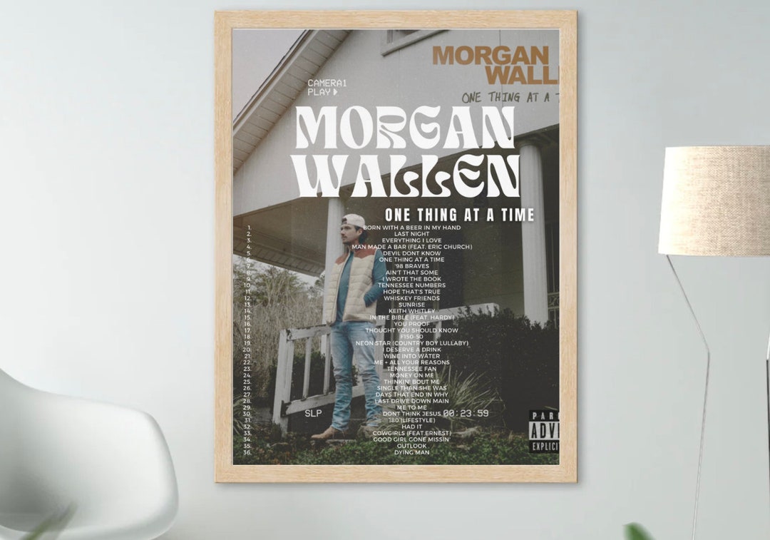 Morgan Wallen Retro Song Poster, Art, Gift, Wall Art Posters, Preppy ...