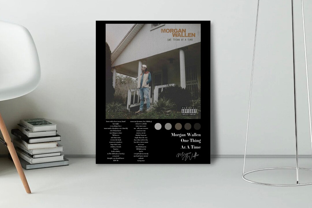 Morgan Wallen Retro Song Poster, Art, Gift, Wall Art Posters, Preppy ...