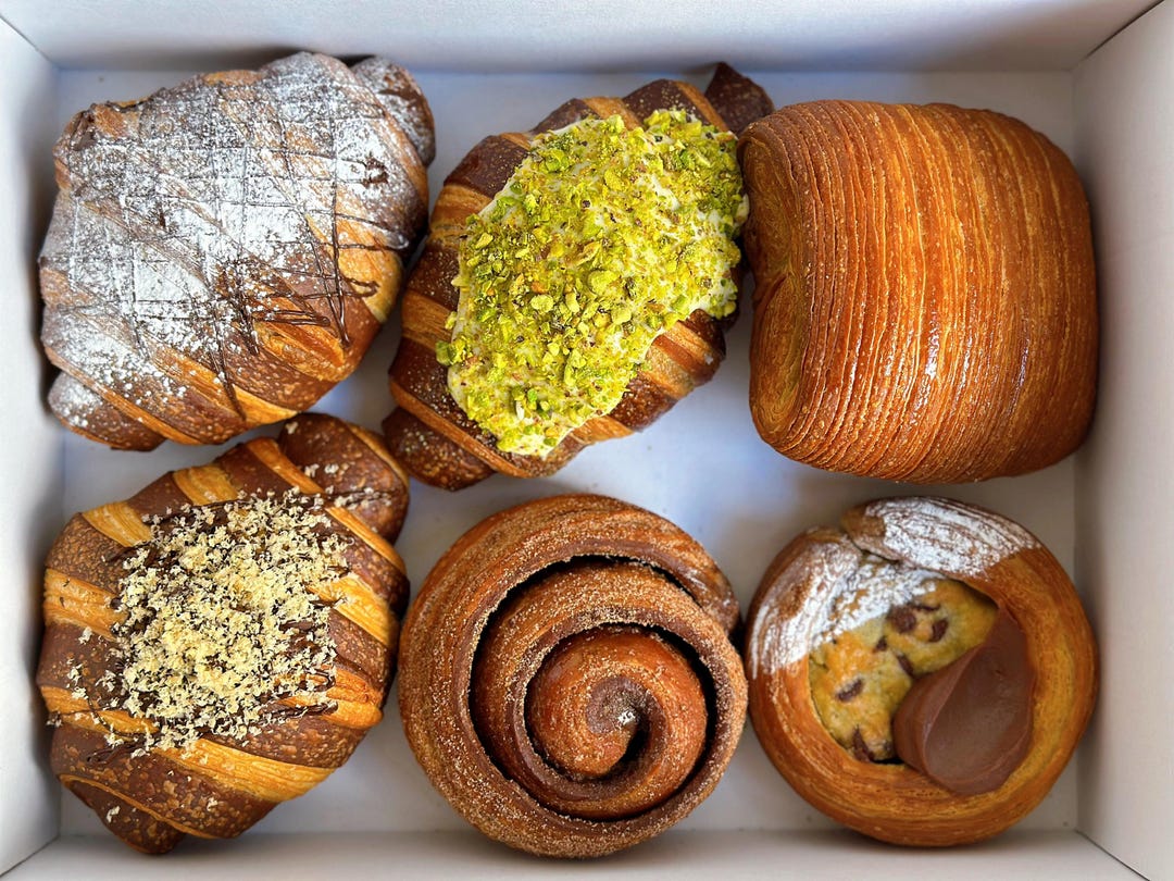 Handmade Vegan Croissant Box: Gourmet Pastry Treats, Xmas Box, Xmas ...