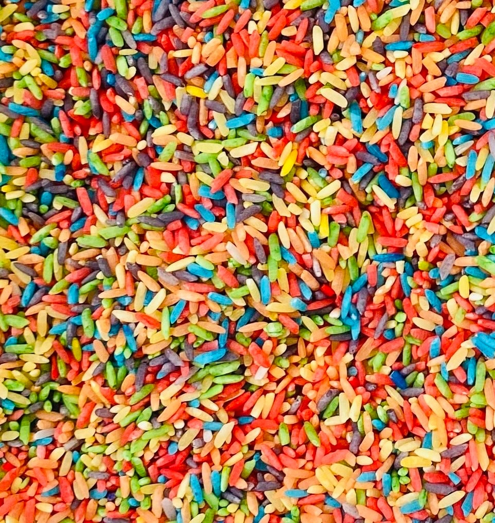 Rainbow Rice, Colored Rice, Sensory Bin Filler, Sensory Play - Etsy