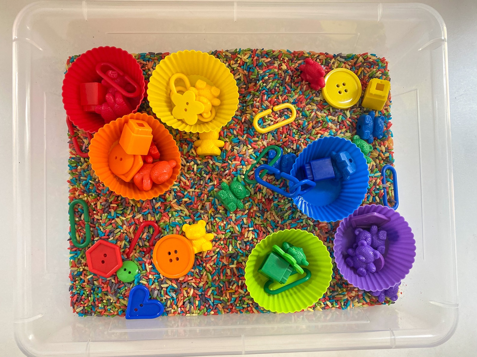 Color Sorting Sensory Bin, Color Sorting, Sensory Bin, Sensory Play - Etsy