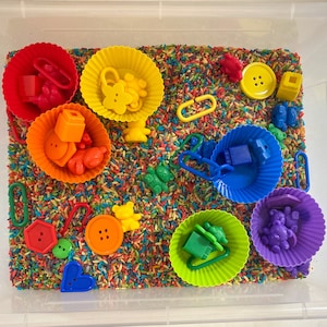 Color Sorting Sensory Bin, Color Sorting, Sensory Bin, Sensory Play - Etsy