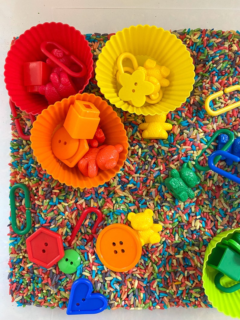 Color Sorting Sensory Bin, Color Sorting, Sensory Bin, Sensory Play - Etsy