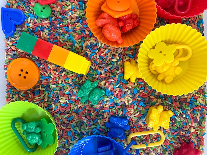 Color Sorting Sensory Bin, Color Sorting, Sensory Bin, Sensory Play - Etsy