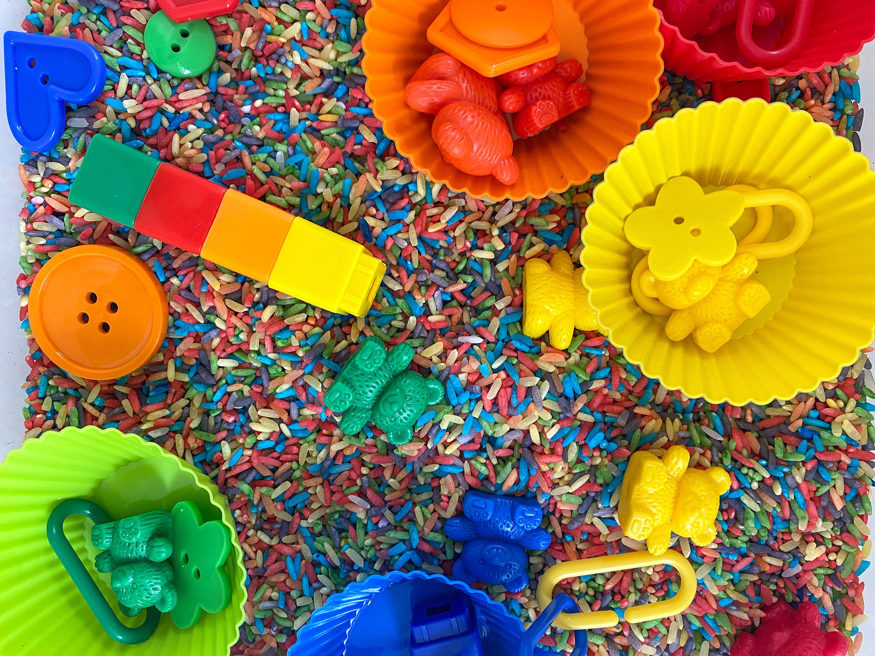 Color Sorting Sensory Bin, Color Sorting, Sensory Bin, Sensory Play - Etsy