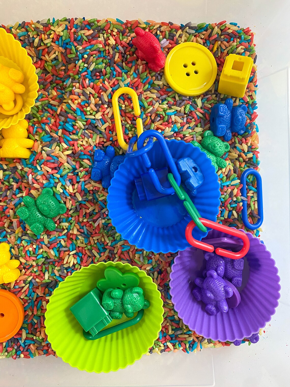 Color Sorting Sensory Bin, Color Sorting, Sensory Bin, Sensory Play - Etsy