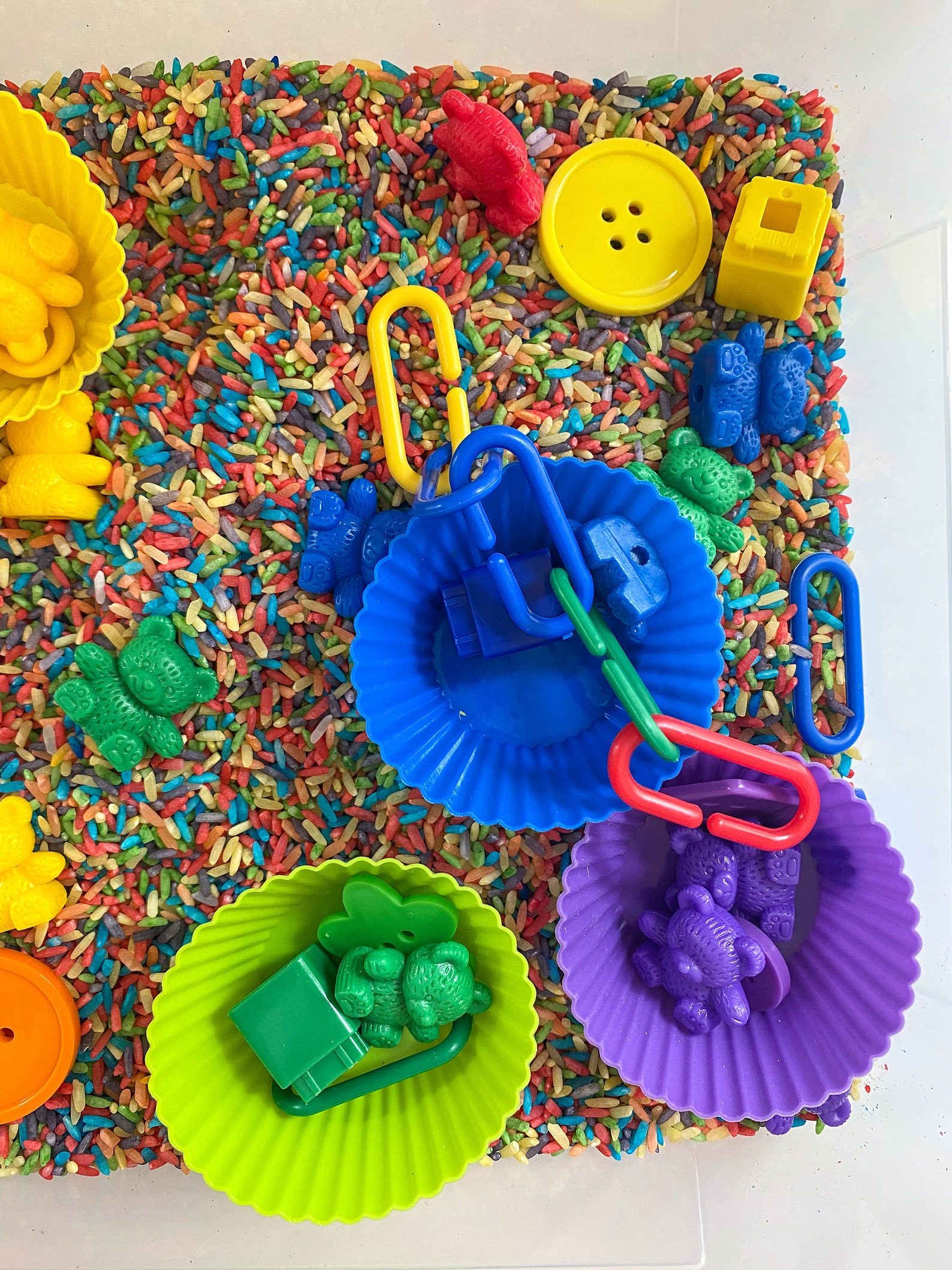 Color Sorting Sensory Bin, Color Sorting, Sensory Bin, Sensory Play - Etsy