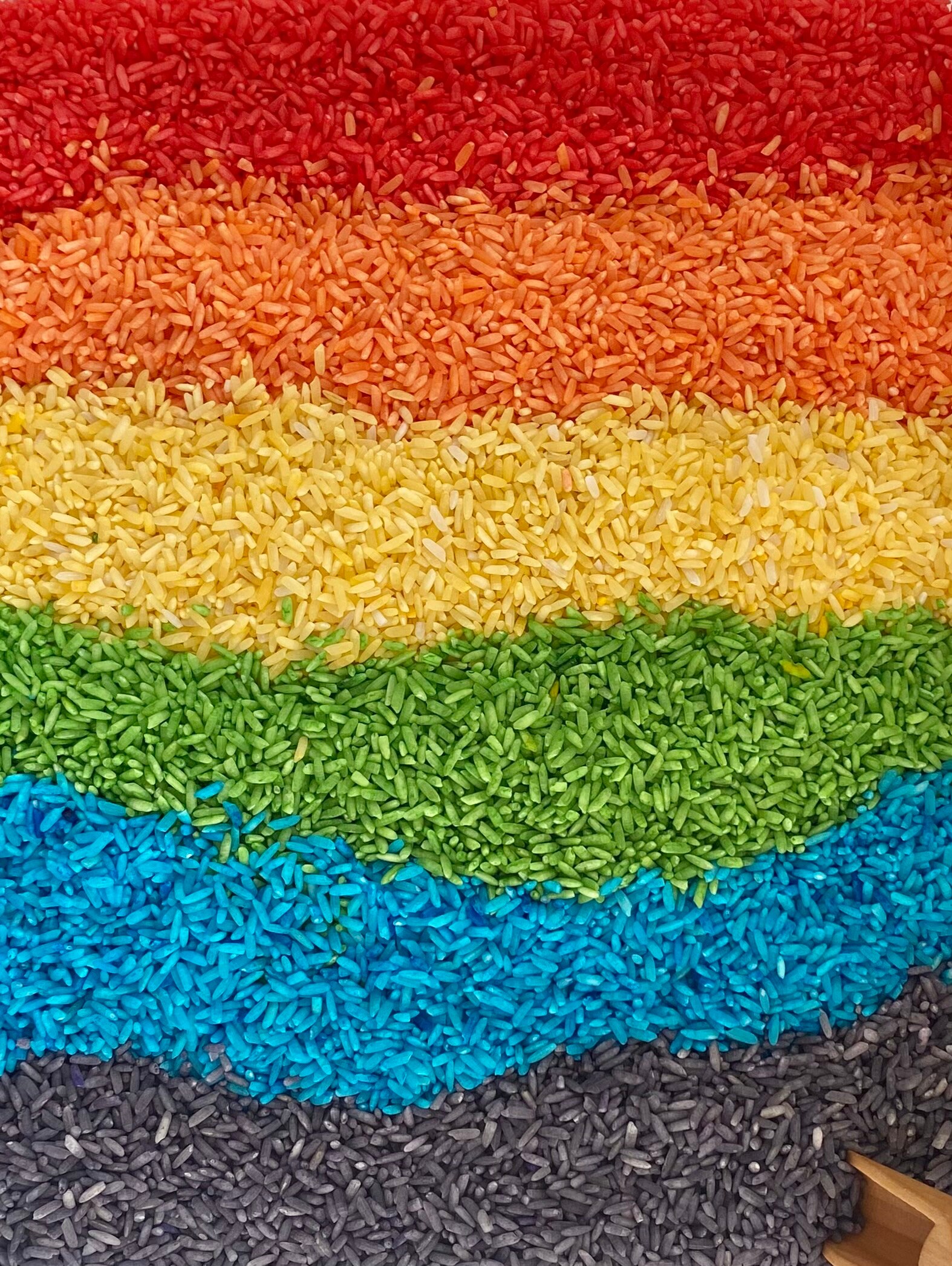 Rainbow Rice, Colored Rice, Sensory Bin Filler, Sensory Play - Etsy