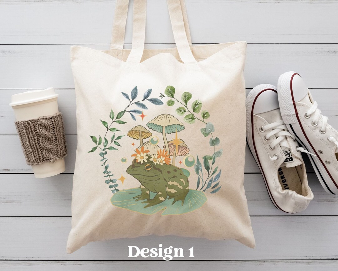 Cottagecore Themed Tote Bag, Goblincore Tote for Her, Mystical Boho ...