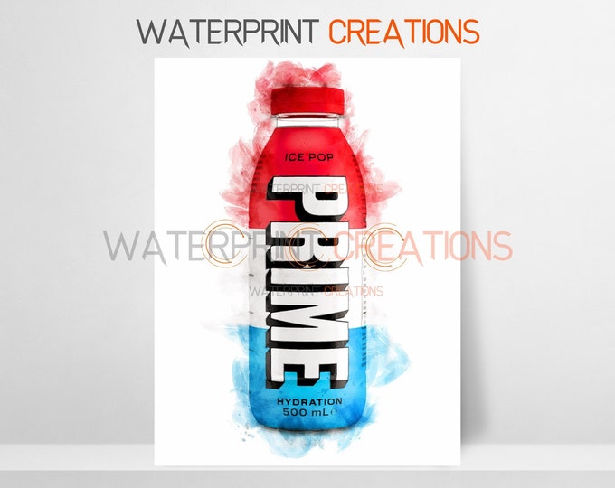 Pink Prime Sticker Drink Prime Prime Hydration KSI Logan Paul KSI Prime ...