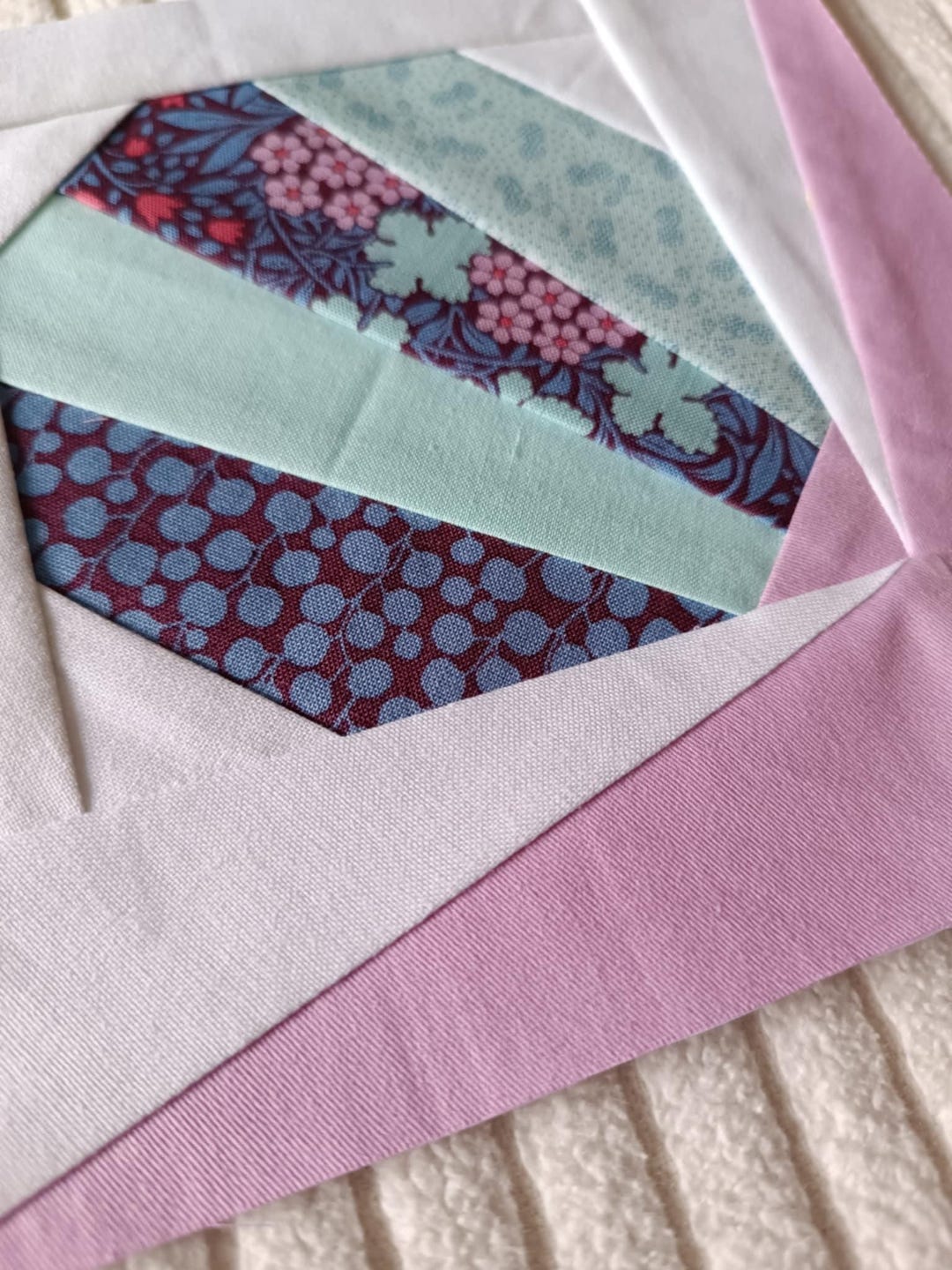 Foundation Paper Piecing Pattern Flower Bloom Block Printable FPP ...