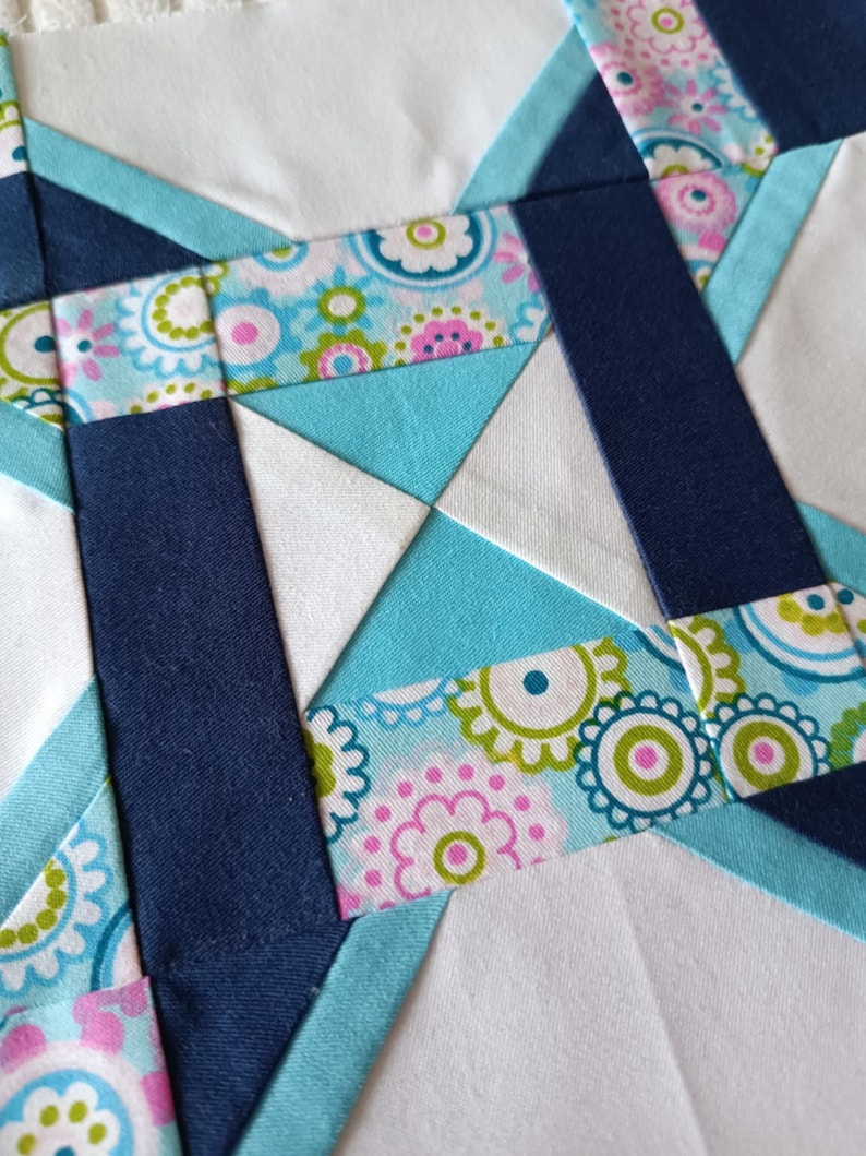 Foundation Paper Piecing Pattern Deliciously Plaited Geometric Quilting ...