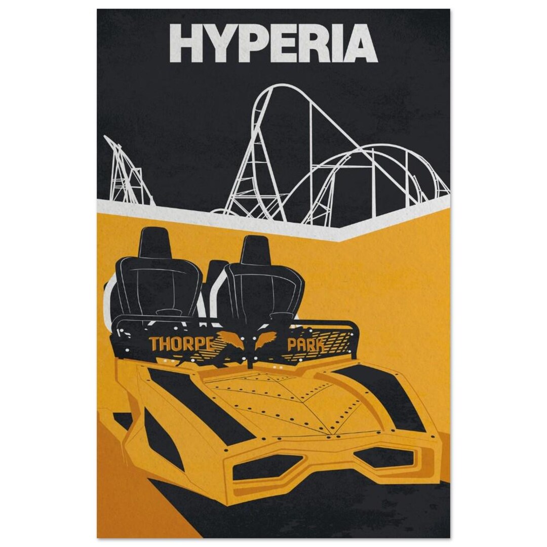 HYPERIA, Thorpe Park Classic Matte Paper Poster 30x45 Cm / 12x18 - Etsy