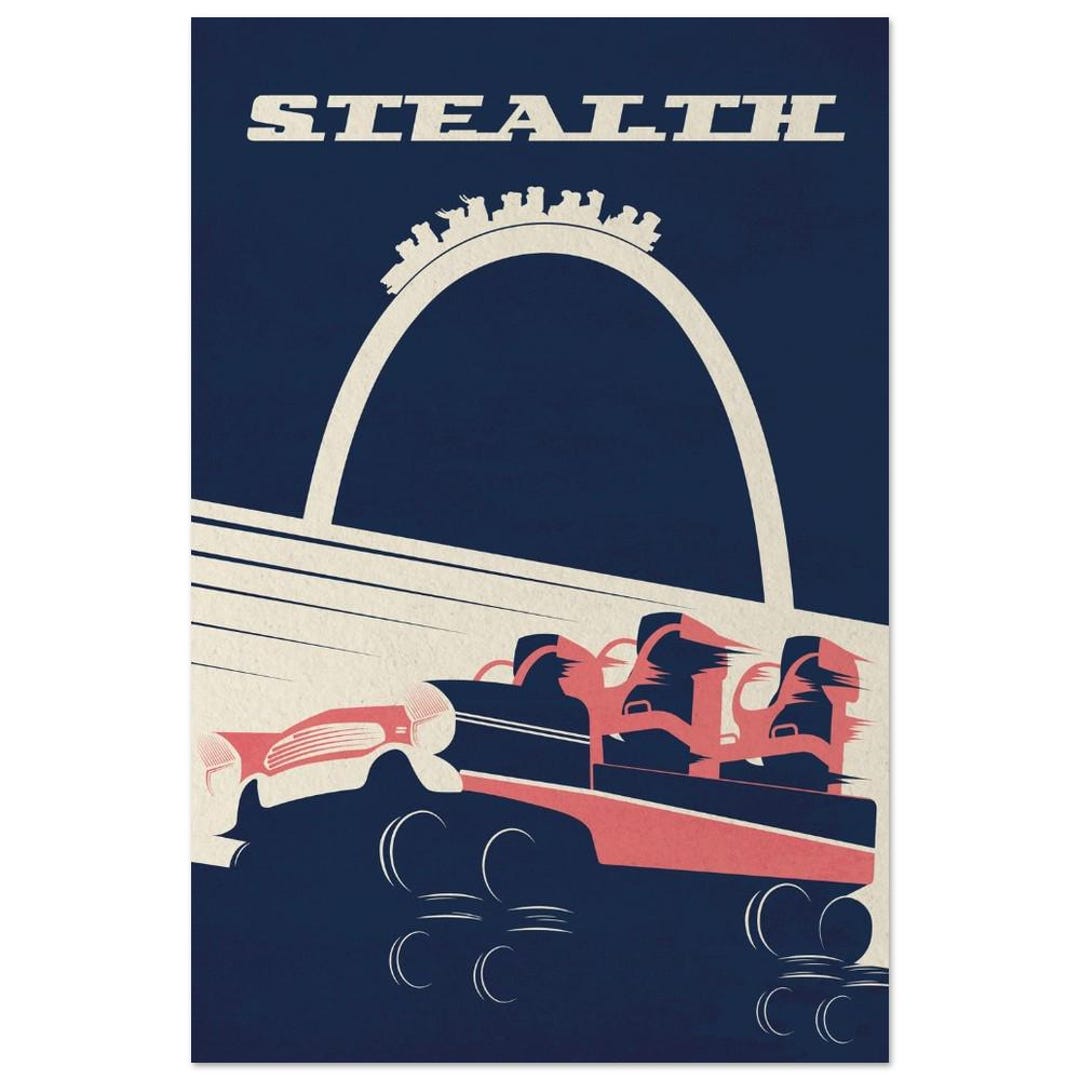 STEALTH, Thorpe Park Classic Matte Paper Poster 30x45 Cm / 12x18 - Etsy