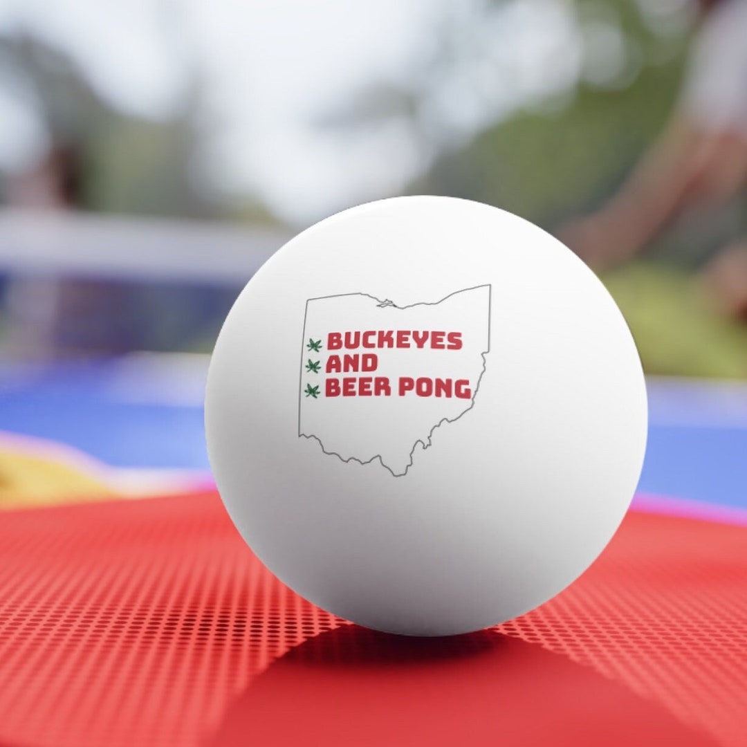 Ohio Ping Pong Balls Buckeye Balls Beer Pong Ohio Beer - Etsy