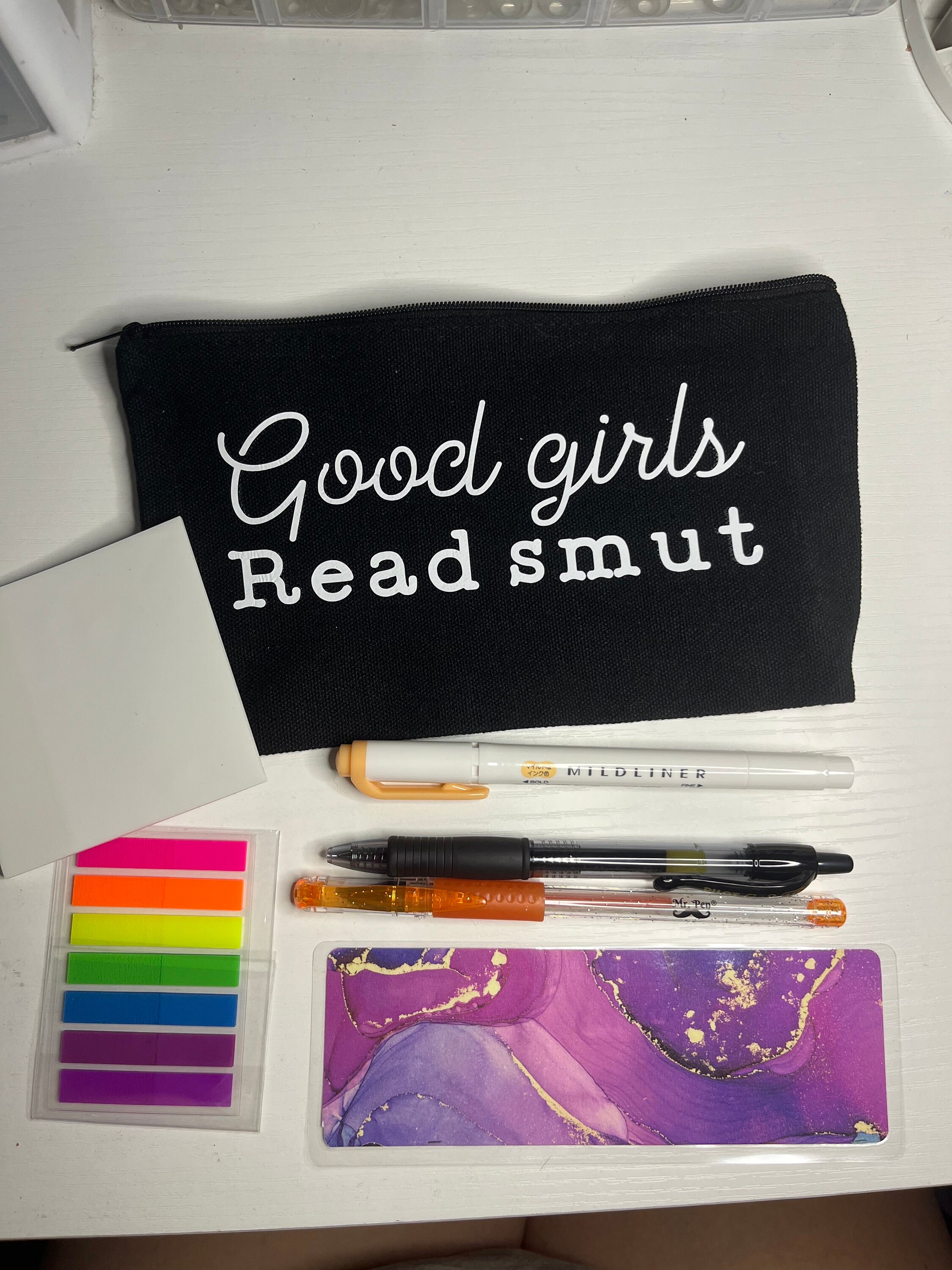 Book Annotation Kit Sticky Tab, Bookmark, Pouch - Etsy