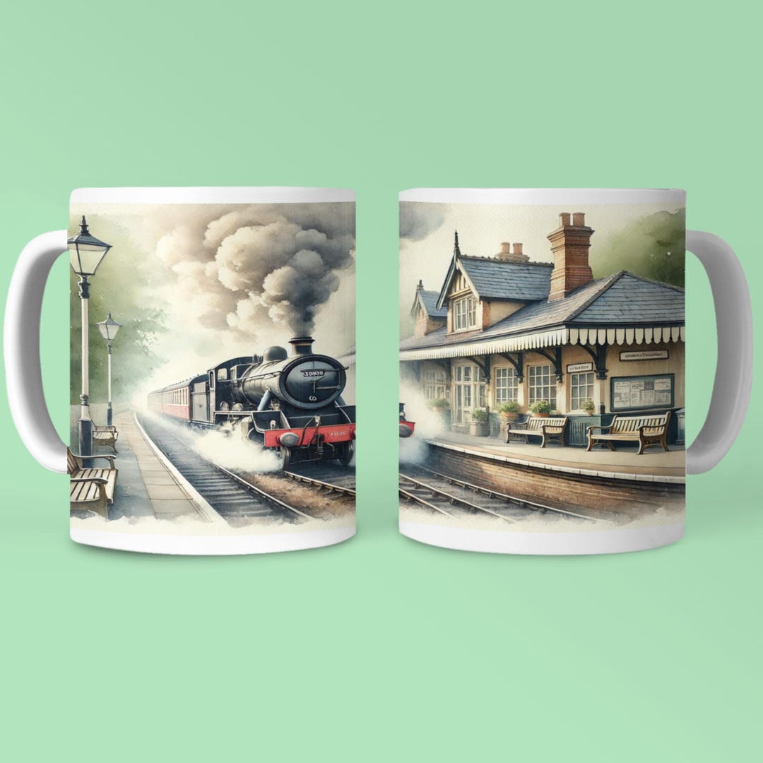 Train Mug, Gift for Train Lover, Railway Mug, Train Enthusiast Gift ...