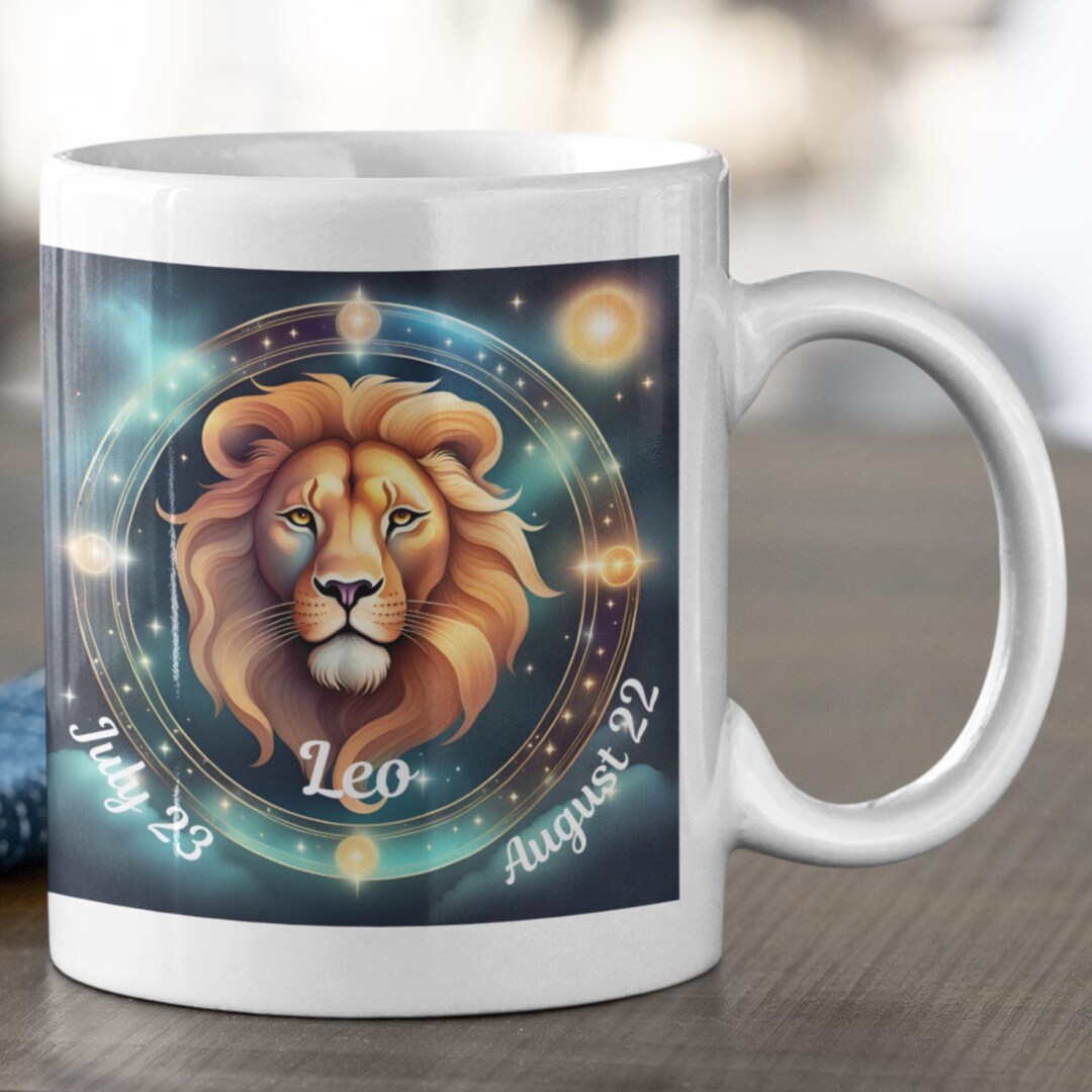 Leo Star Sign Mug, Gift for Leo, Leo Star Sign Gift, Unique Leo Coffee ...