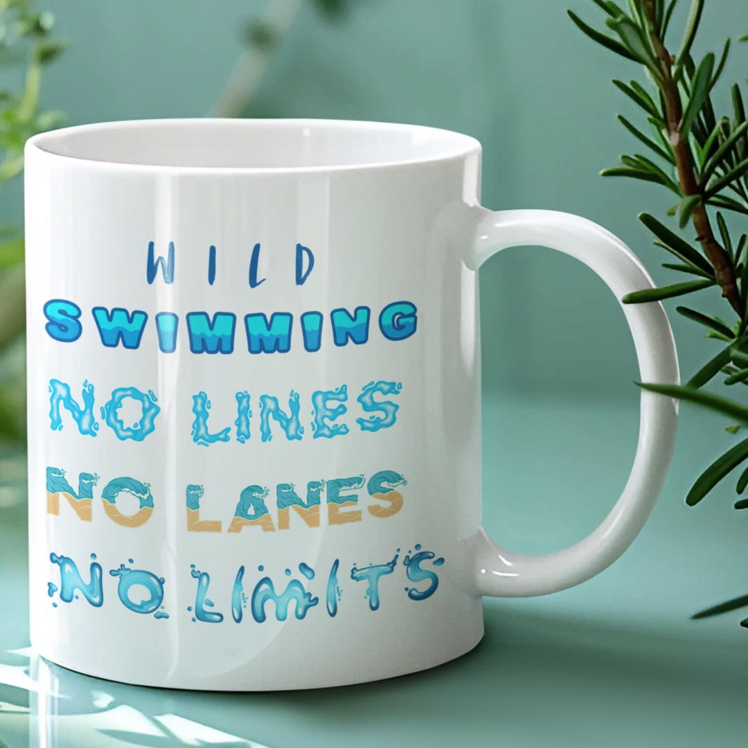 Wild Swimming Mug: Open Water Swimmers Gift - Etsy Australia