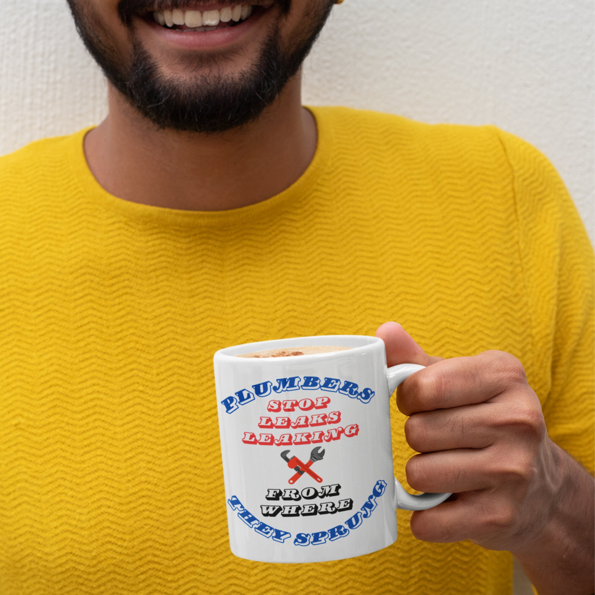 Plumbers Mug, Gift for Plumber, Ideal Plumbing Gift "plumbers Stops ...