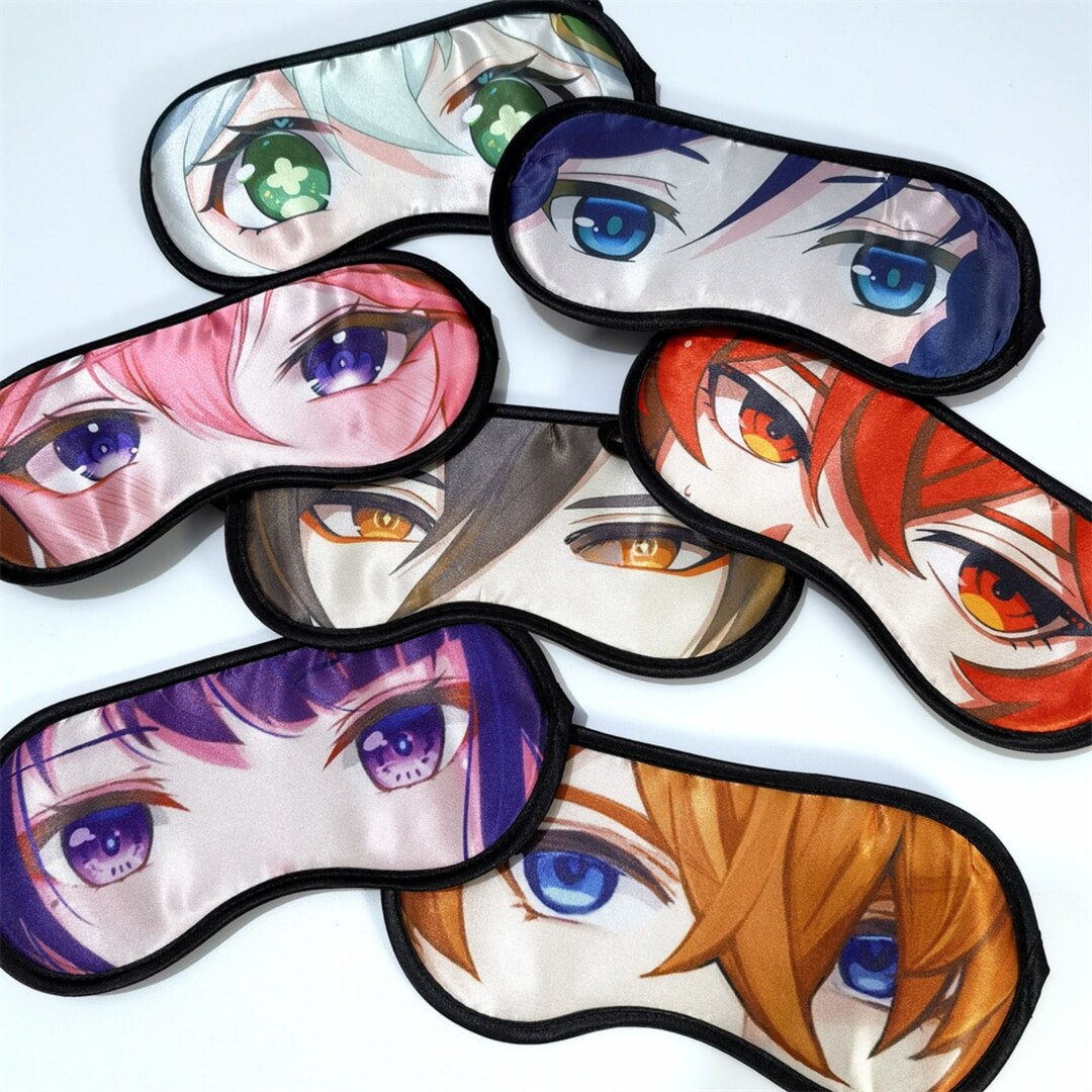 Custom Sleeping Eye Mask Genshin Impact Characters Zhongli - Etsy