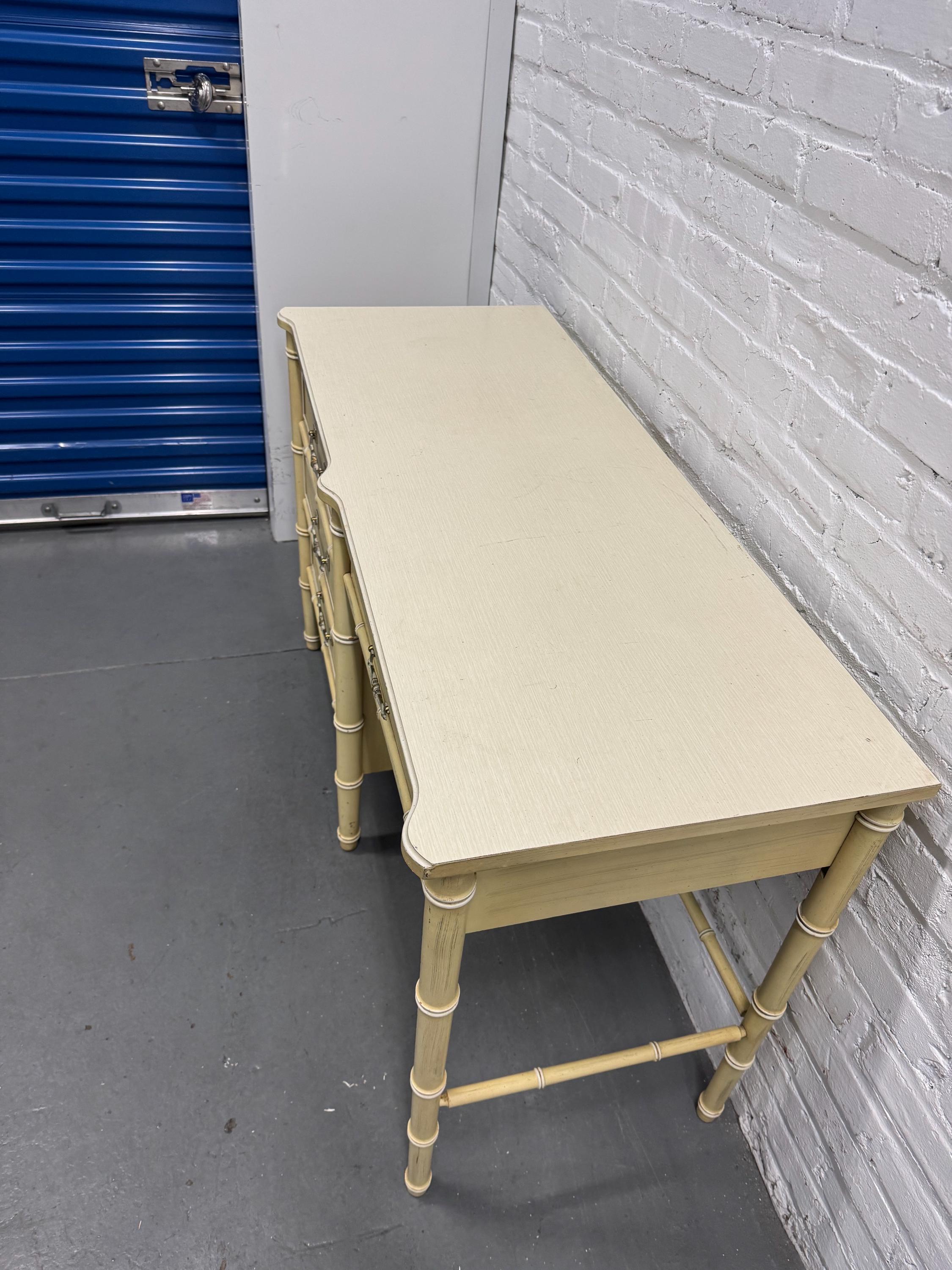 Henry Link Bali Hai Faux Bamboo Desk - Etsy