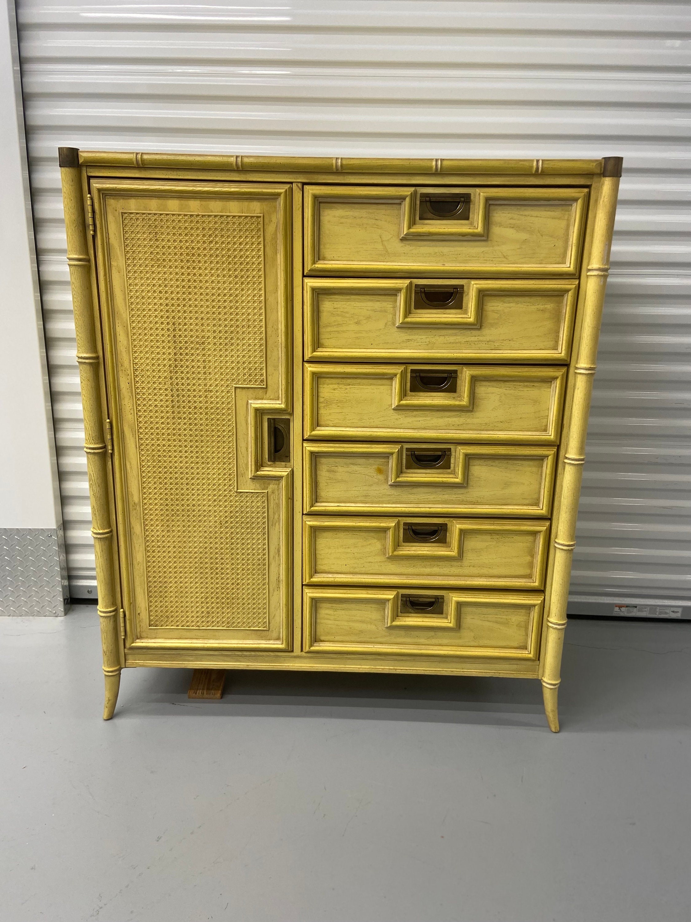 PICK A COLOR Stanley Faux Bamboo Chifforobe wardrobe/armoire - Etsy