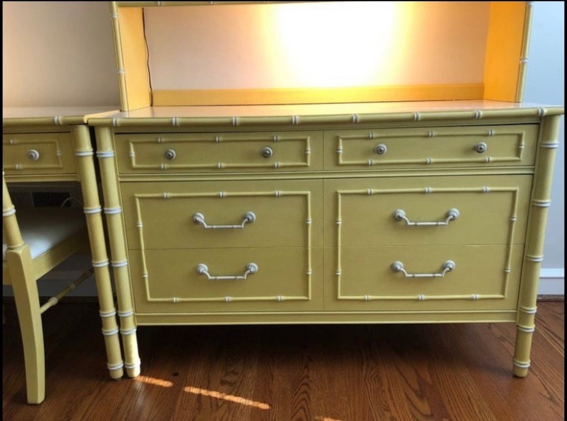 Thomasville Allegro Faux Bamboo Dresser 3-drawer A - Etsy