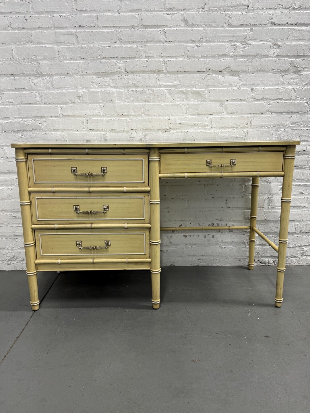 Henry Link Bali Hai Faux Bamboo Desk - Etsy