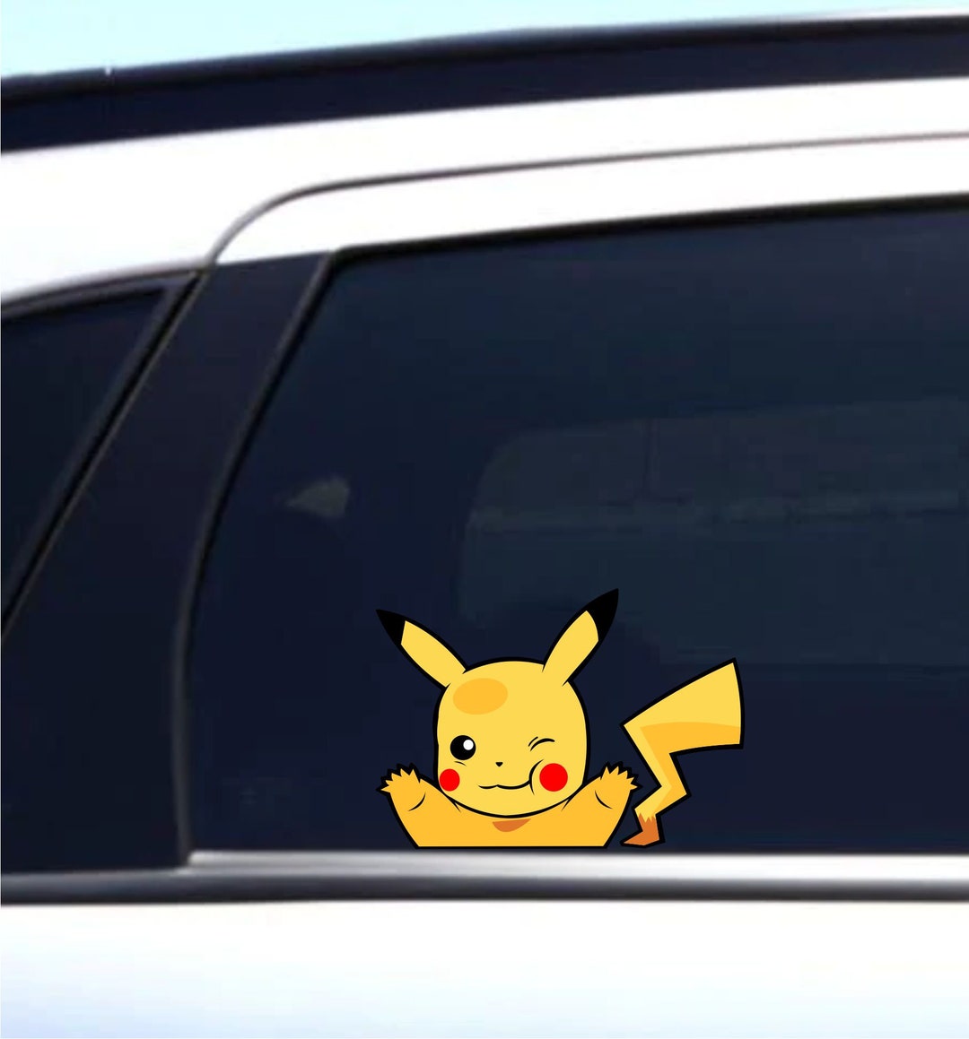 Cute Pikachu Peeker Peeking Peek Car Vinyl Stickers Pokemon Tumbler ...