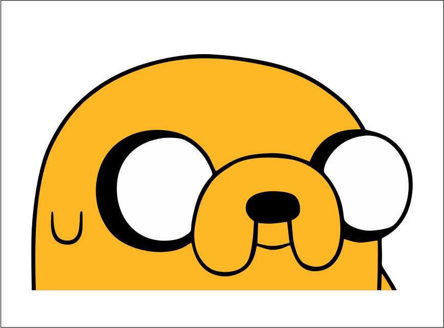 Jake the Dog Peeker Peeking Peek Car Vinyl Stickers - Etsy UK