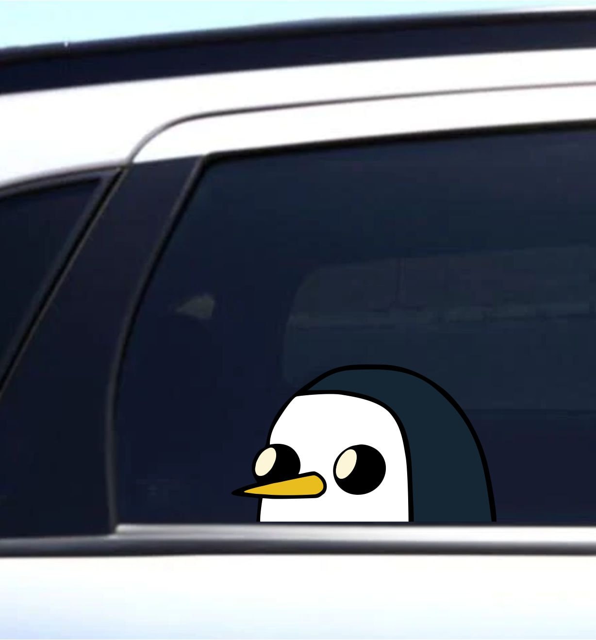 Gunter the Penguin Peeker Peeking Peek Car Vinyl Stickers Anime Cartoon ...