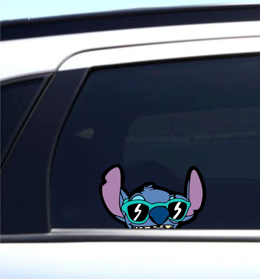 Stitch With Glasses Peeker Peeking Peek Car Vinyl Stickers Disney ...