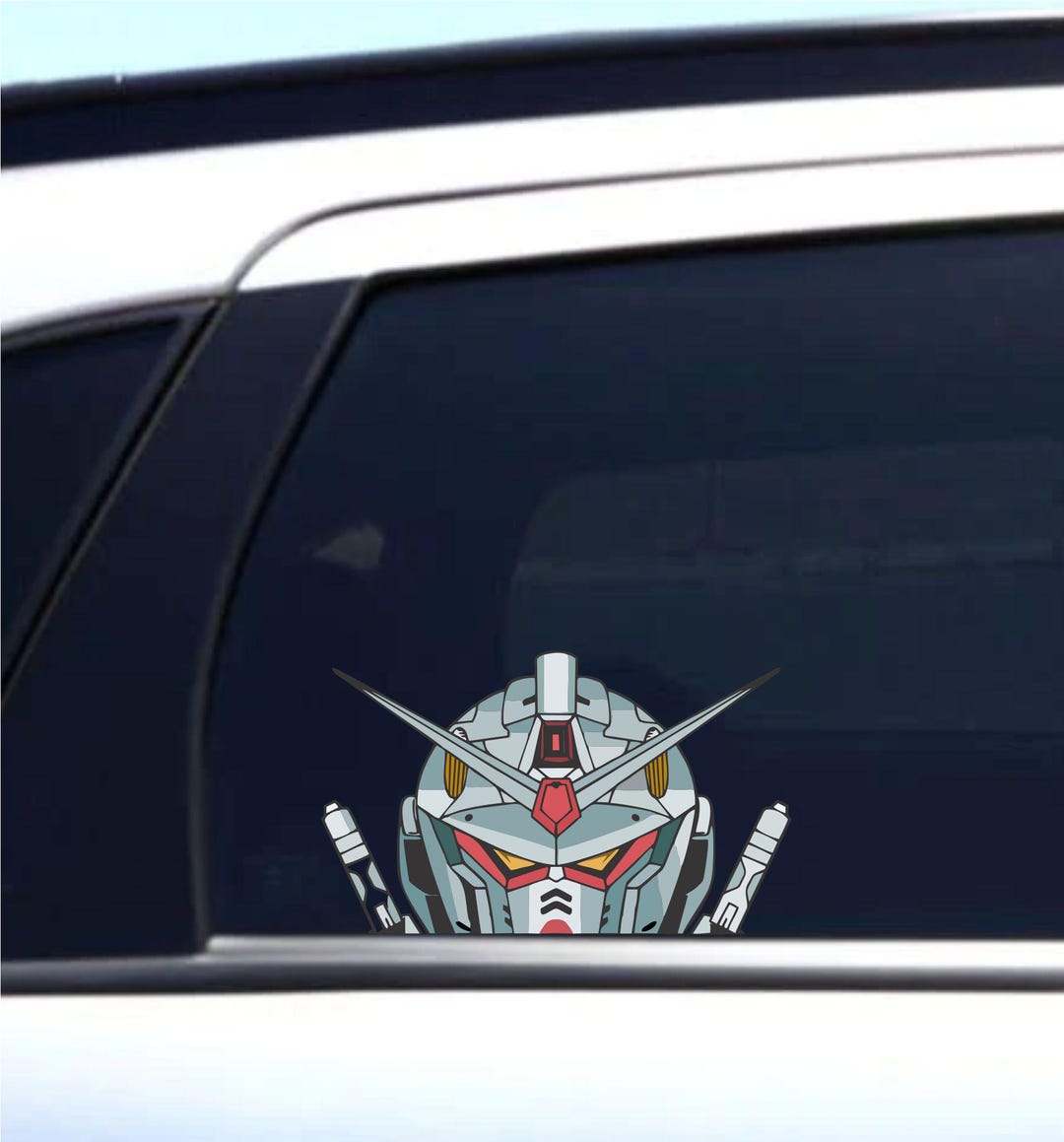 Gundam 3 Peeker Peeking Robot Anime Mech Car Decals MacBook PC Car ...