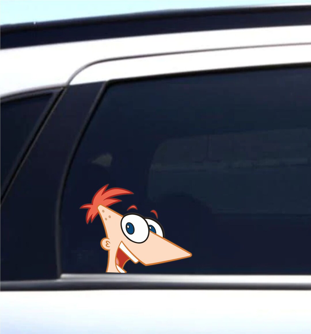 Phineas Flynn Peeker Peeking Peek Car Stickers Disney Car Decals iPad ...