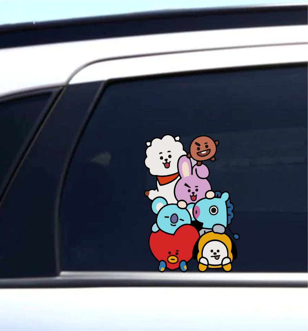 BT21 Peeker Peeking Peek Car Vinyl Stickers Anime Stickers Laptop Phone ...