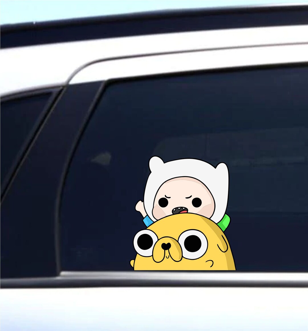 Adventure Time Kids Peeker Peeking Peek Car Vinyl Stickers Jake & Finn ...