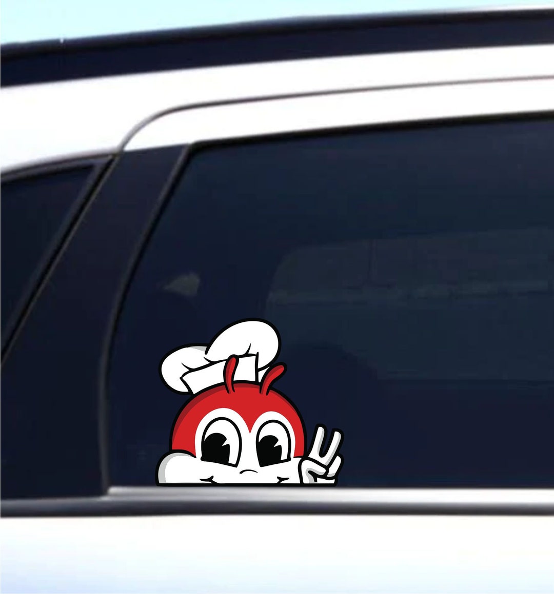 Jollibee Peace Peeker Peeking Peek Car Vinyl Stickers Car Decals ...