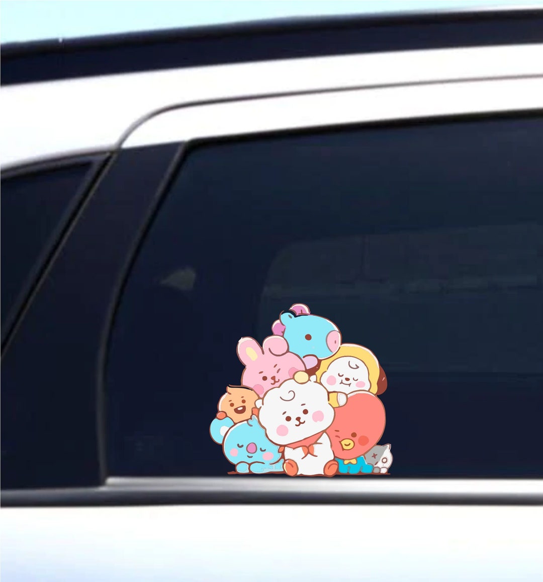 Cute BT21 Peeker Peeking Peek Car Vinyl Stickers Anime Stickers Laptop ...