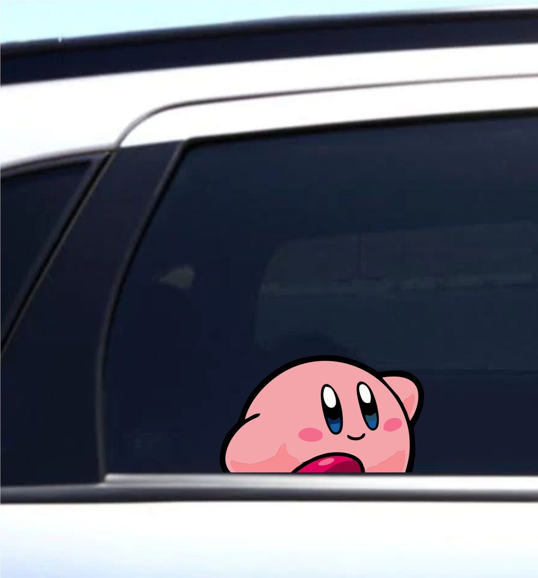 Kirby Peeker Peeking Peek Car Vinyl Stickers Cartoon Characters Car ...