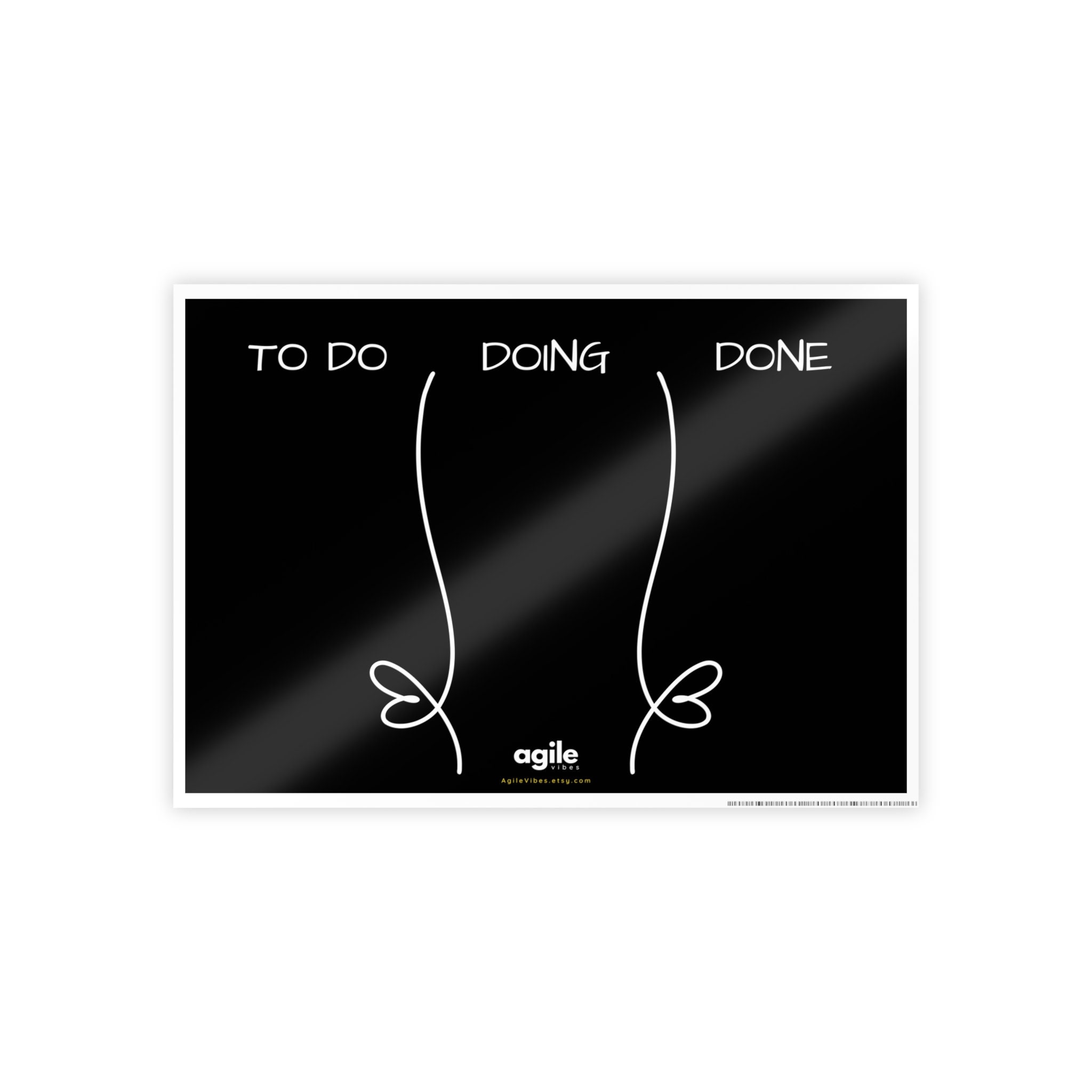 Personal Kanban Board - Personal Task Organizer (noir Design) - Etsy