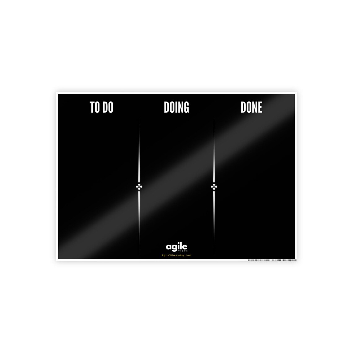 Personal Task Board - Personal Kanban Board (archetype Noir Design) - Etsy