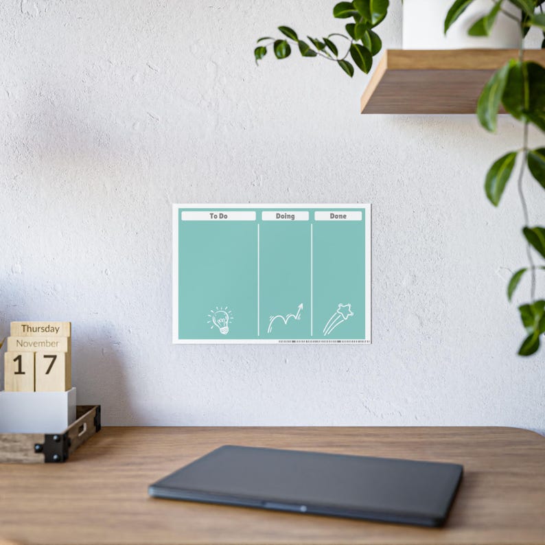 Poster: Kanban Board—personal Task Organizer - Etsy