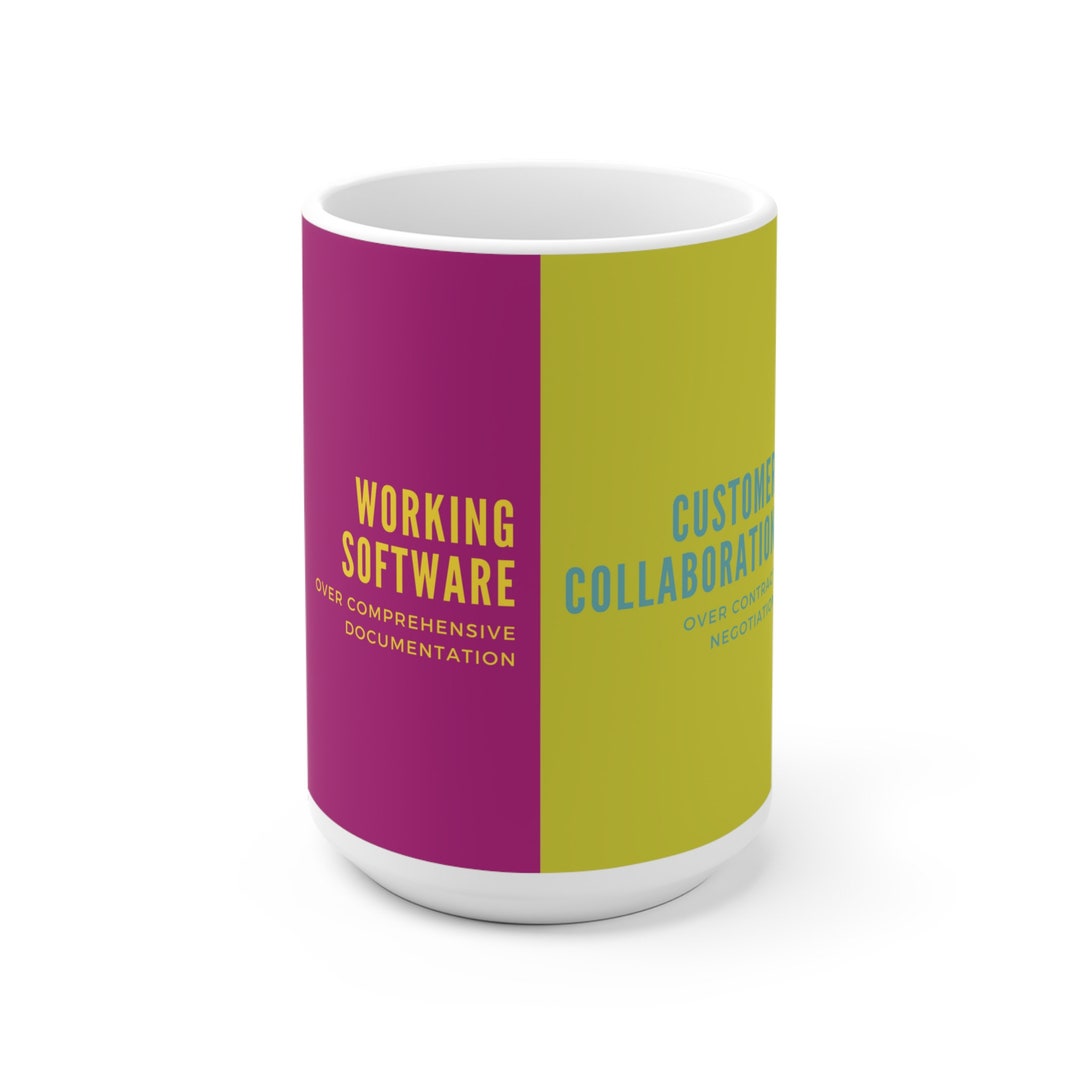 Agile Values Mug Scrum / Kanban Mug - Etsy
