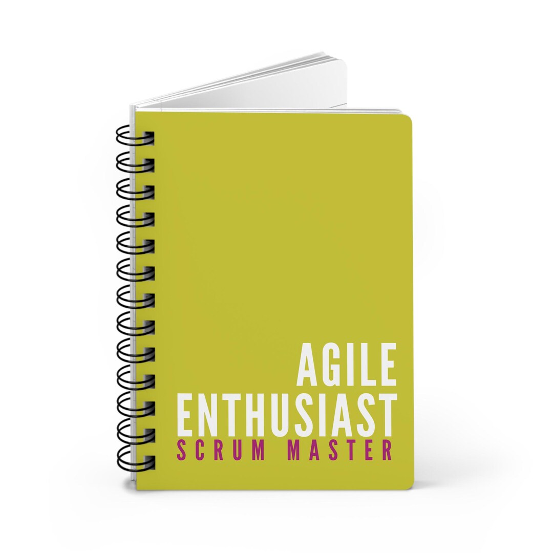 Agile Scrum Master Notebook (small, 5x7, Glossy, Chartreuse) - Etsy
