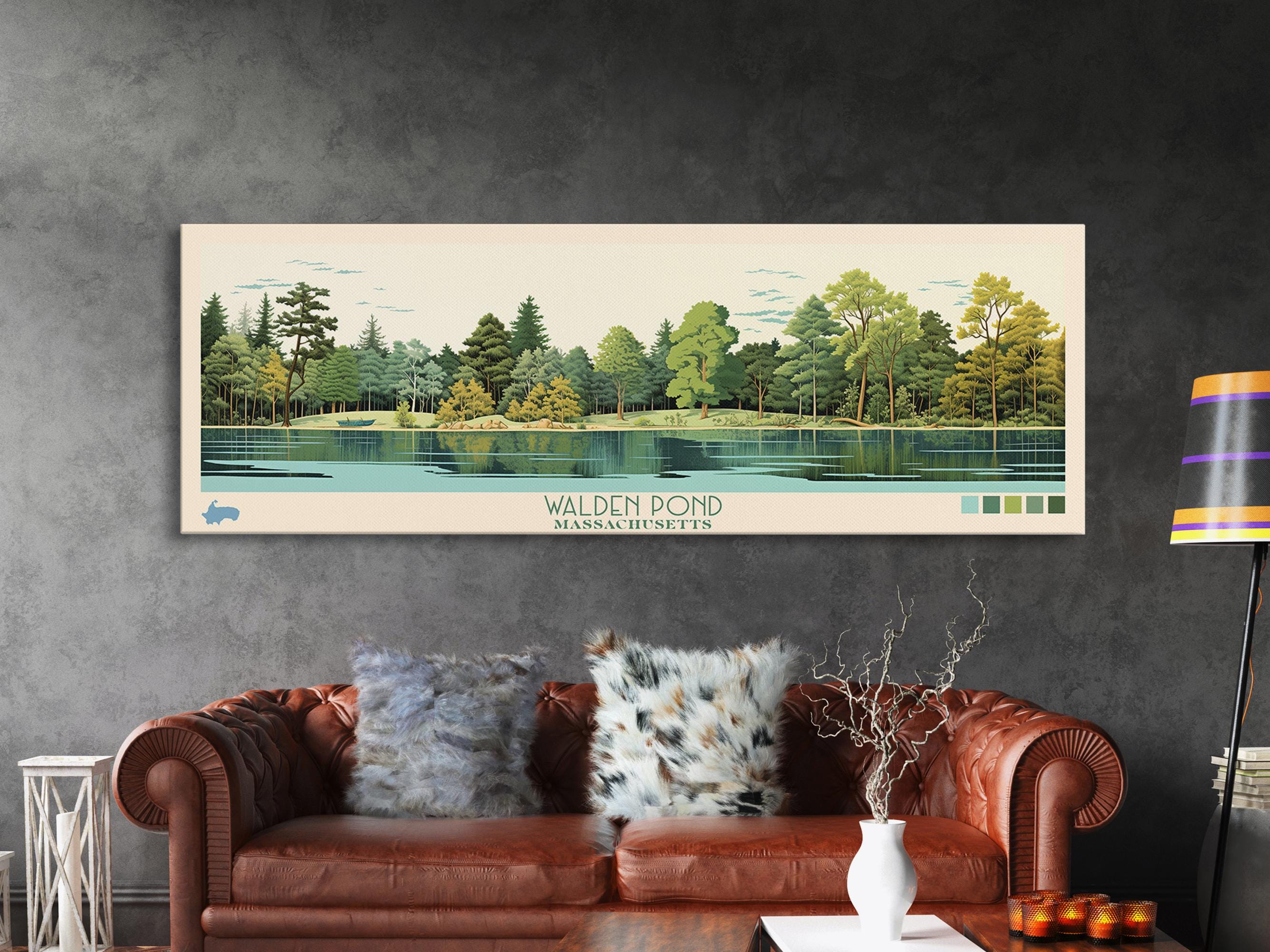 Walden Pond Canvas Print: Massachusetts Lake House Decor - Etsy